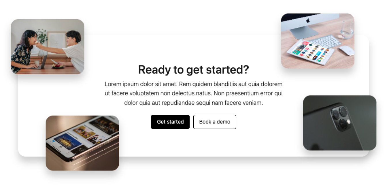 CTA With Parallax Images | Free Webflow Component